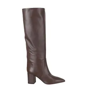 Paris Texas Pointed-toe Tall Boots - Ebony