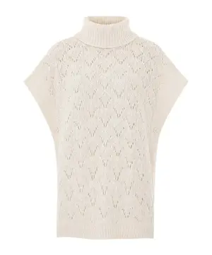 Fabiana Filippi Crocheted Pullover Sweater - White