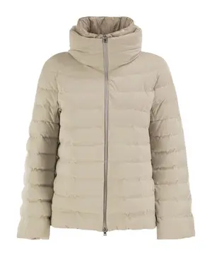 Herno Long-sleeved Quilted Down Jacket - Nude