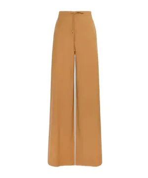 Max Mara Max Mara Studio Crisma Wide Leg Trousers Caramel