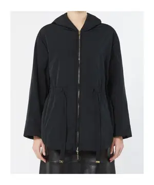 Max Mara Charme Zip-up Drawstring Coat