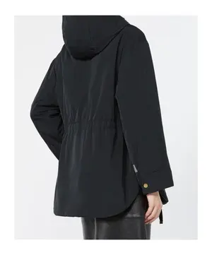 Max Mara Charme Zip-up Drawstring Coat