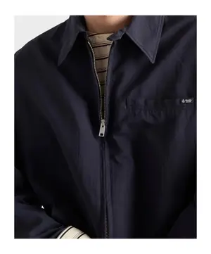 Prada Zip-up Bomber Jacket With Shirt Collar
