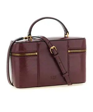 Pinko Crumpled Effect Leather Handbag