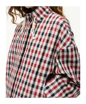 Tommy Hilfiger Gingham-check Drawstring Jacket
