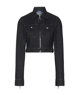 Sportmax Fitted Waist Denim Jacket