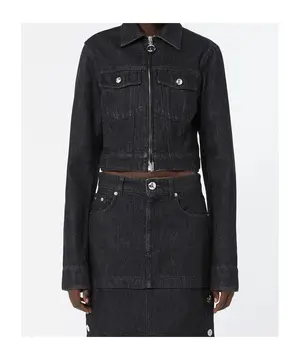 Sportmax Fitted Waist Denim Jacket