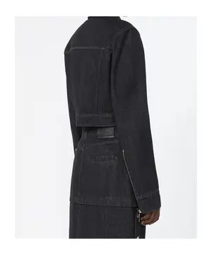 Sportmax Fitted Waist Denim Jacket