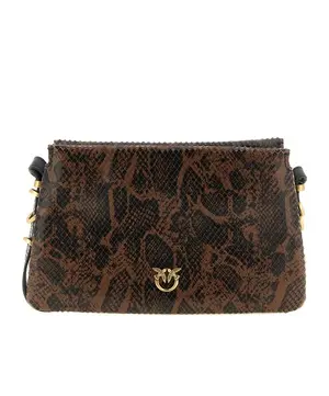 Pinko Love Birds' Crossbody Bag - Brown