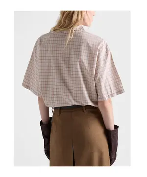 Prada Short-sleeved Checked Shirt