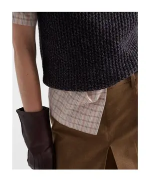 Prada Short-sleeved Checked Shirt