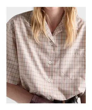 Prada Short-sleeved Checked Shirt