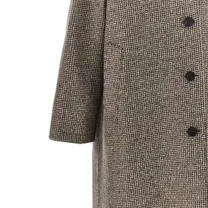Harris Wharf London Houndstooth Single-breasted Coat