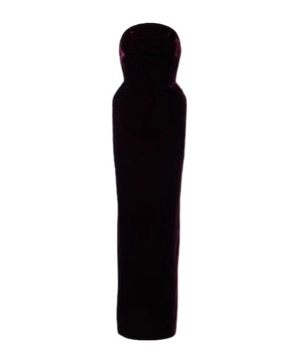 MUGLER Velvet Bustier Gown