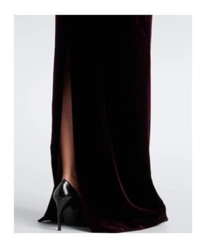 MUGLER Velvet Bustier Gown
