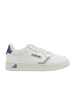 AUTRY Round-toe Lace-up Sneakers - White