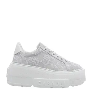 Casadei Nexus Rigel Lace Platform Low-tops - Silver/white