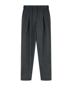 Giorgio Armani Elastic-waist Casual Trousers - Grey