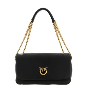 Pinko Love Birds Chain Shoulder Bag - Black
