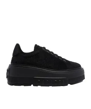 Casadei Platform Lace-up Sneakers - Black
