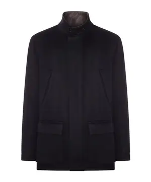 LARDINI Water-resistant Jacket - Black