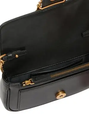 Pinko Love Buckle Shoulder Bag - Black