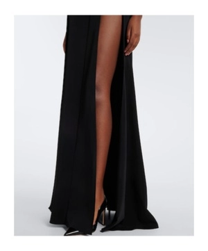MUGLER Re/edit Jeu De Paume Crêpe Gown