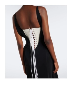 MUGLER Re/edit Jeu De Paume Crêpe Gown