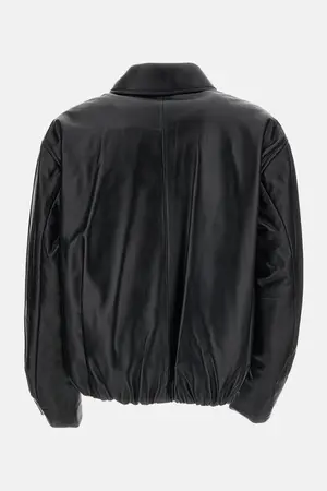 ARMA Melis Leather Boxy-fit Jacket - Black