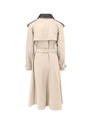 Dior Trench Coat With Embroidered Details - Beige