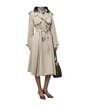 Dior Trench Coat With Embroidered Details - Beige