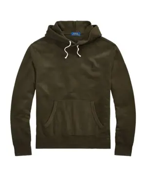 Polo Ralph Lauren Embroidered Logo Relaxed-fit Hoodie - Olive Green