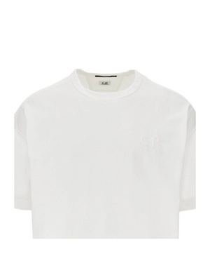 C.P. COMPANY Logo Embroidered T-shirt - No