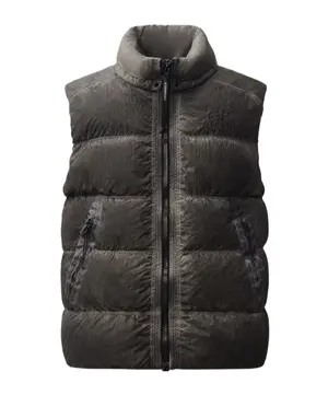 C.P. COMPANY Eco-chrome R Padded Gilet - Black