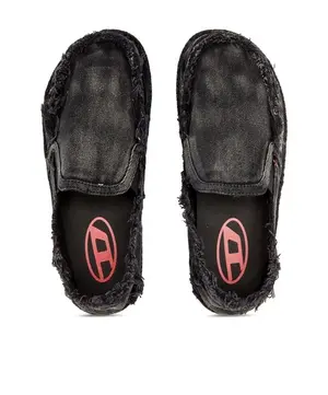 DIESEL® D-lukas Frayed Loafers