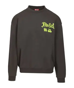DIESEL® Graphic-print Sweatshirt - Black