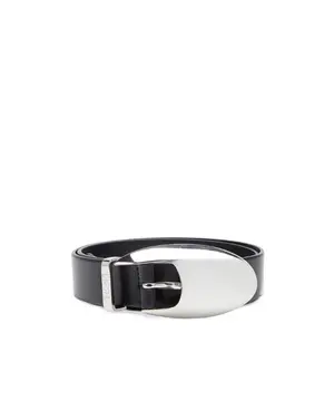 DIESEL® Sculptural-buckle Belt - Black