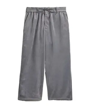 Y3 Relaxed Velvet Sweat Pants - No. 5 Ash