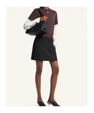COURREGES Courrèges Curved Zip Shoulder Bag