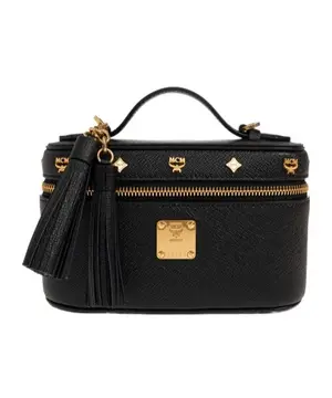 Mcm Aren Small Shoulder Bag - Black
