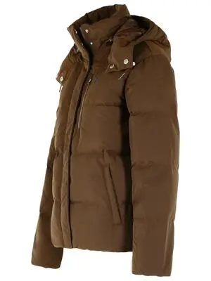 Polo Ralph Lauren Padded Jacket With Embroidered Logo - Brown