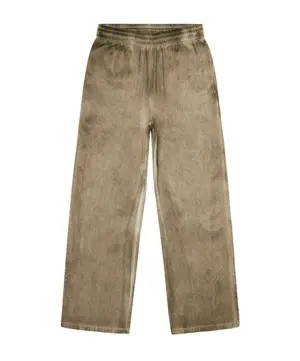 DIESEL® Wrinkled-effect Track Pants - Light Brown