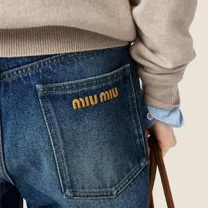 Miu Miu Five-pocket Denim Jeans - Blue