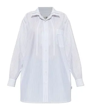 MAISON MARGIELA Striped-pattern Oversized Shirt