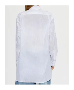 MAISON MARGIELA Striped-pattern Oversized Shirt