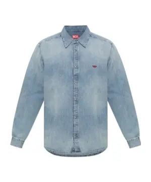 DIESEL® Long-sleeve Denim Shirt - Blue