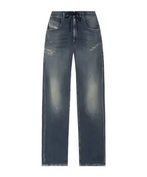 DIESEL® Belt-loop Jeans With Button Fly