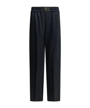 Celine Elastic Waist Pleated Casual Pants