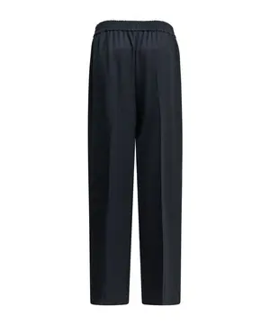 Celine Elastic Waist Pleated Casual Pants