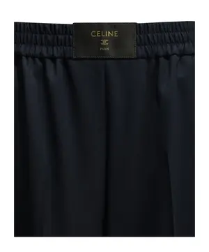 Celine Elastic Waist Pleated Casual Pants